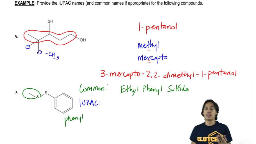 Provide the IUPAC name and common name for the following compound ...